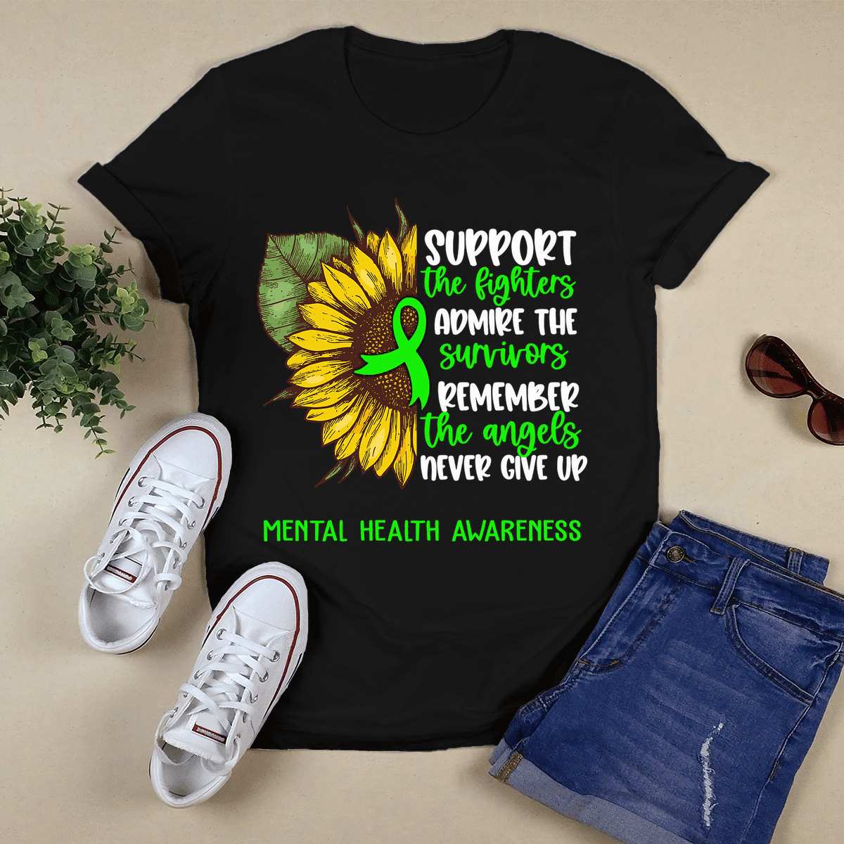 Mental Health Awareness Month Strong 2025 Anxiety Relief Mental Health Awareness Classic Tshirt ...
