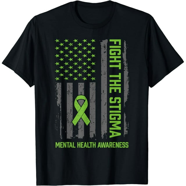 Mental Health Awareness Shirt Fight The Stigma Mental Health T-Shirt - Walmart.com