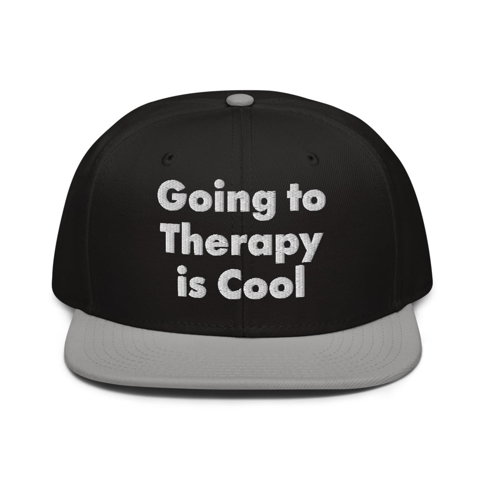 Mental Health Awareness Snapback Hat, Going To Therapy Is Cool ...