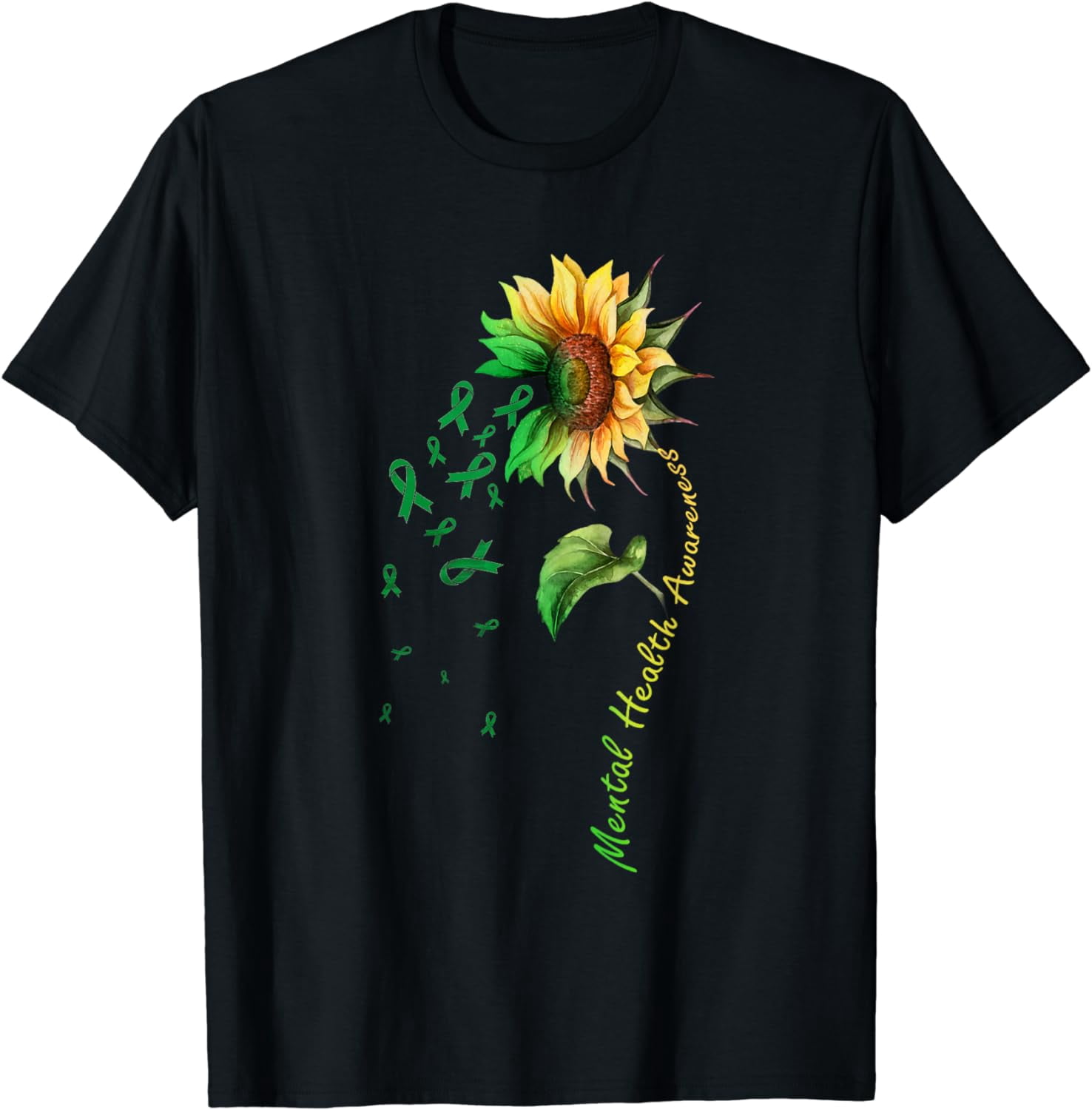 Mental Health Awareness Sunflower Shirt - Walmart.com