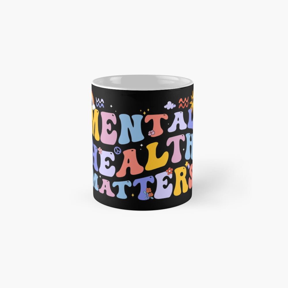 Mental Health Awareness Vintage Groovy Mental Health Matters Classic ...