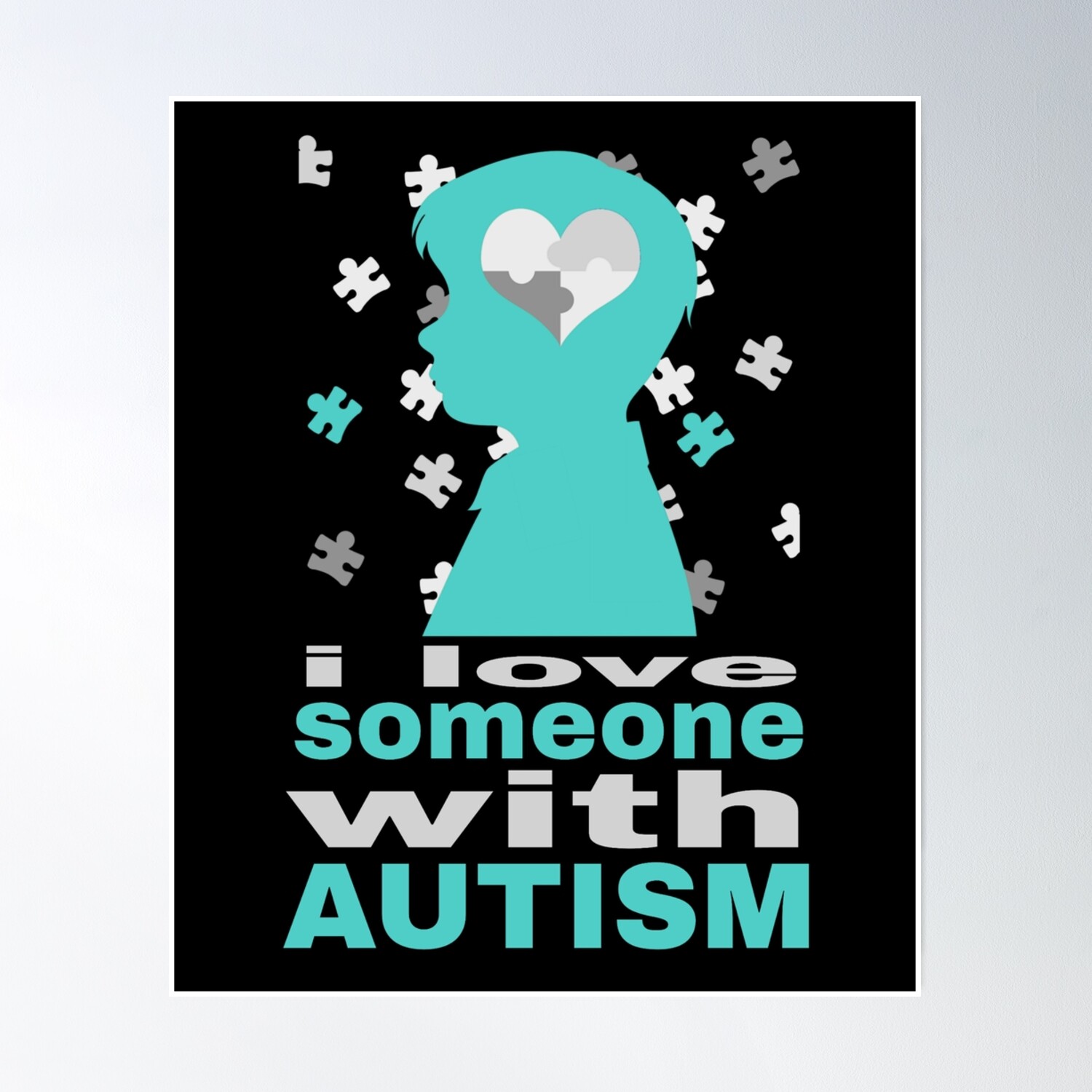 Mental Health Campaign, Autism Slogan, Autism, I Love Someone With ...