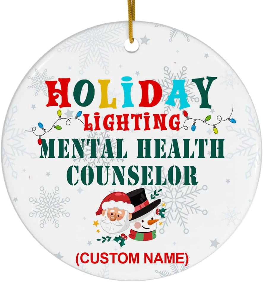 Mental Health Counselor Christmas Ornaments 2025 for Women Friendship ...