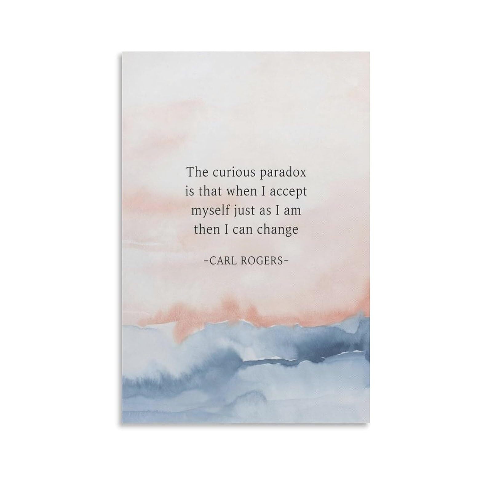 Mental Health Curious Paradox By Carl Rogers Wall Art Posters For Room ...