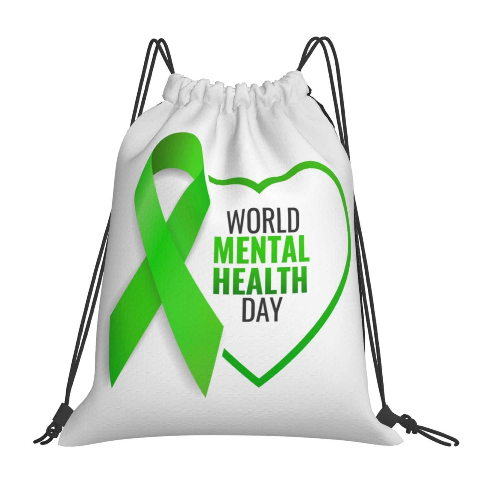 Mental Health Day Drawstring Backpack Sackpack String Bag Cinch ...