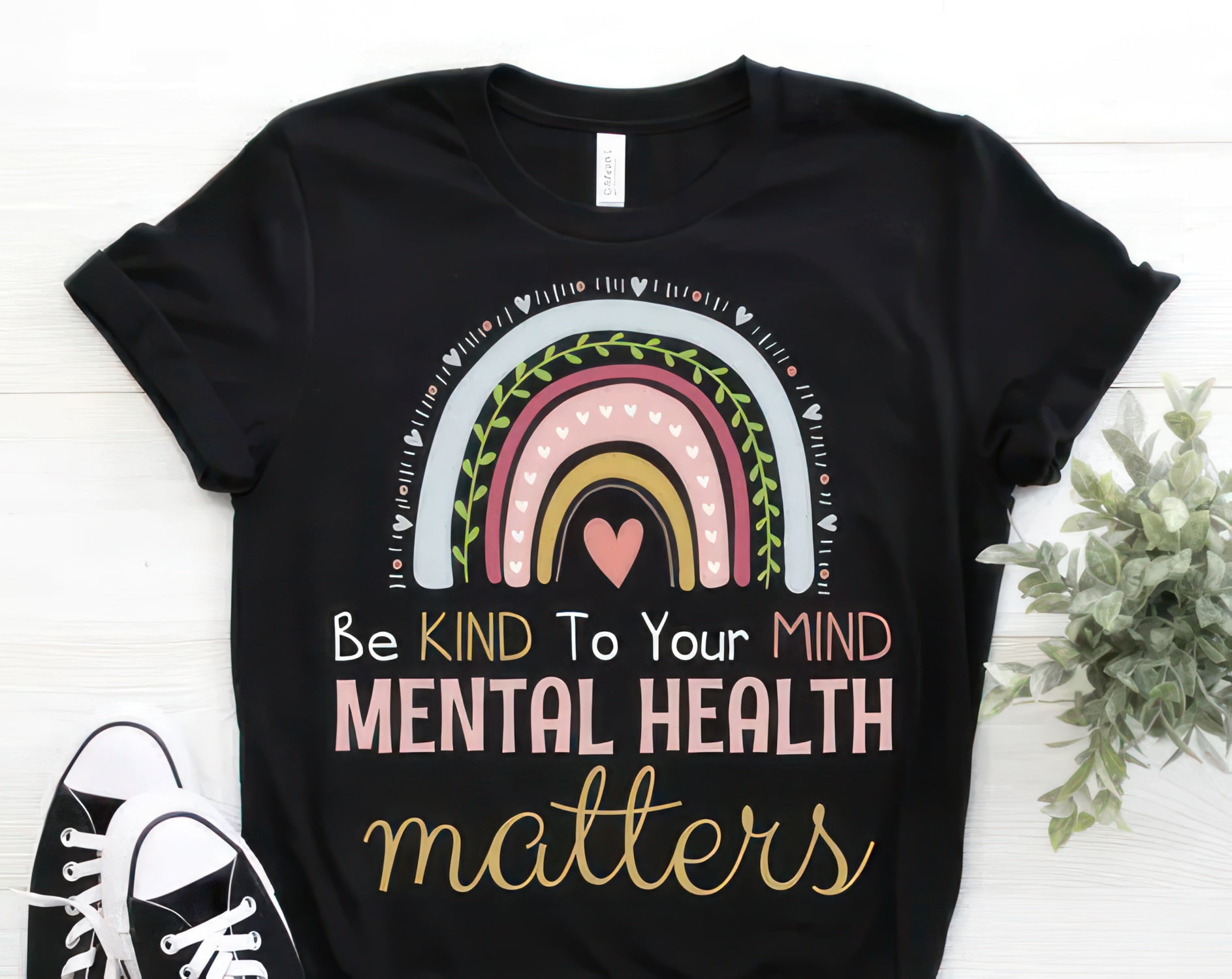 Mental Health Matters Human Brain Mental Health Awareness T-Shirt ...