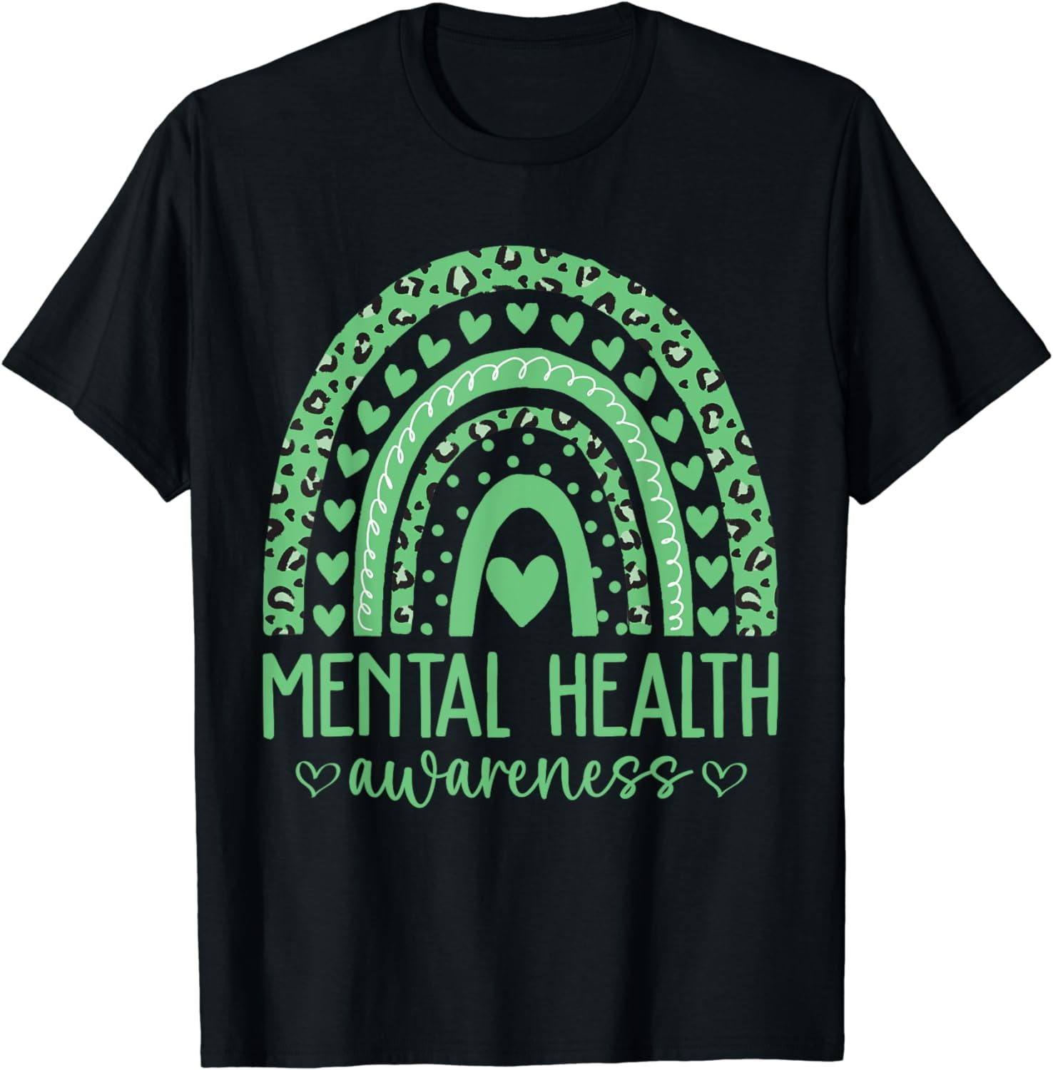 Mental Health Matters We Wear Green Mental Health Awareness T-Shirt ...