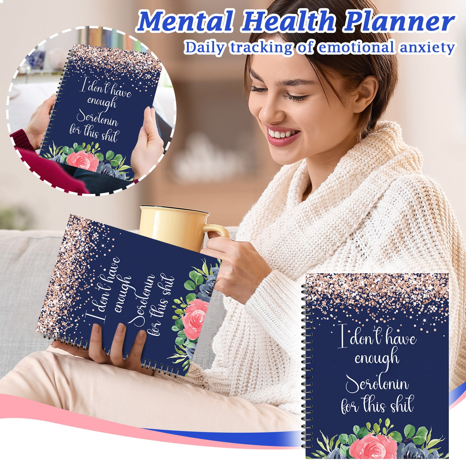 Mental Health Planner - Therapy-Approved Self-Care Journal for Anxiety ...