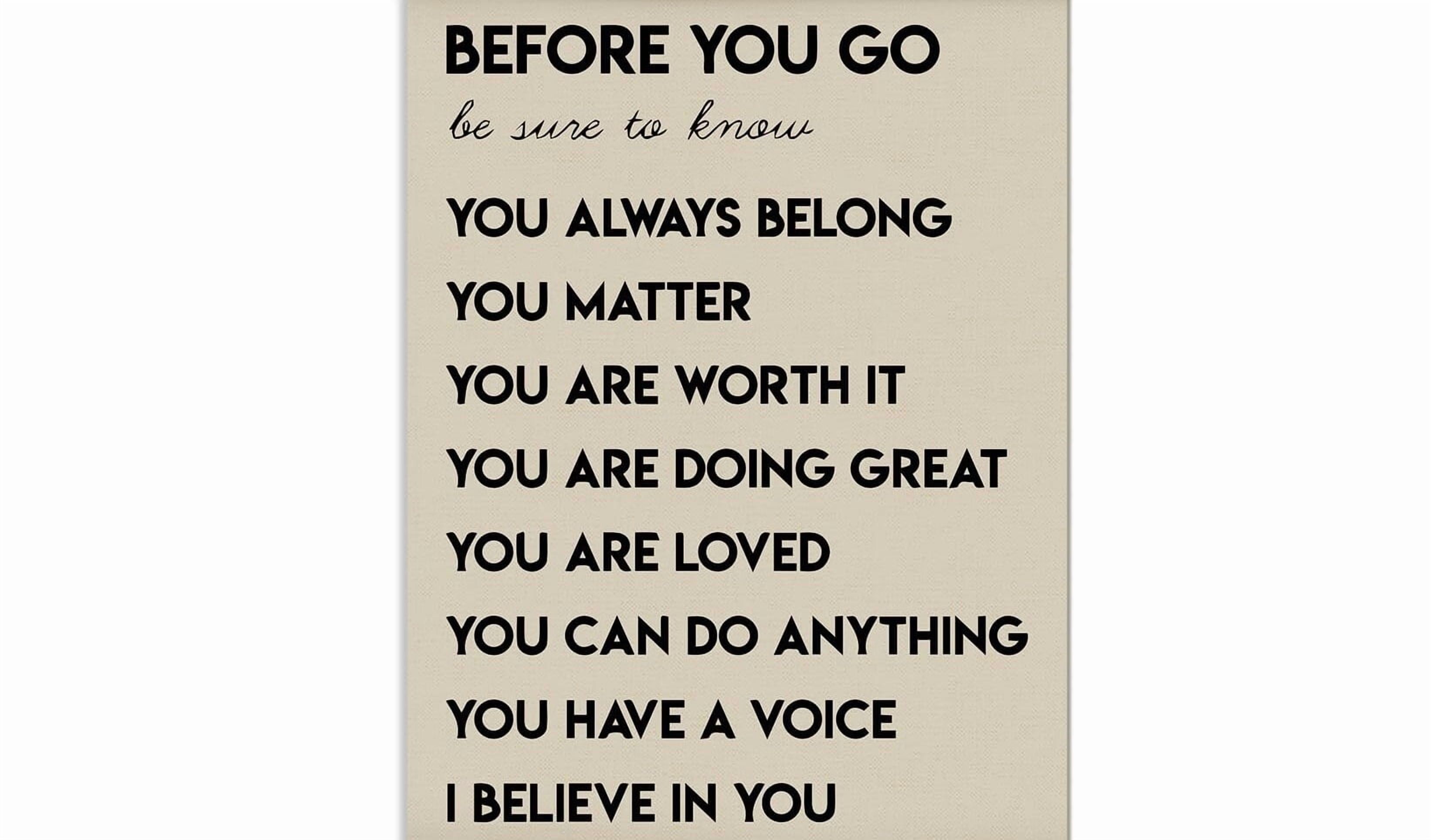 Mental Health Positive Affirmations Inspirational Wall Art Decor ...