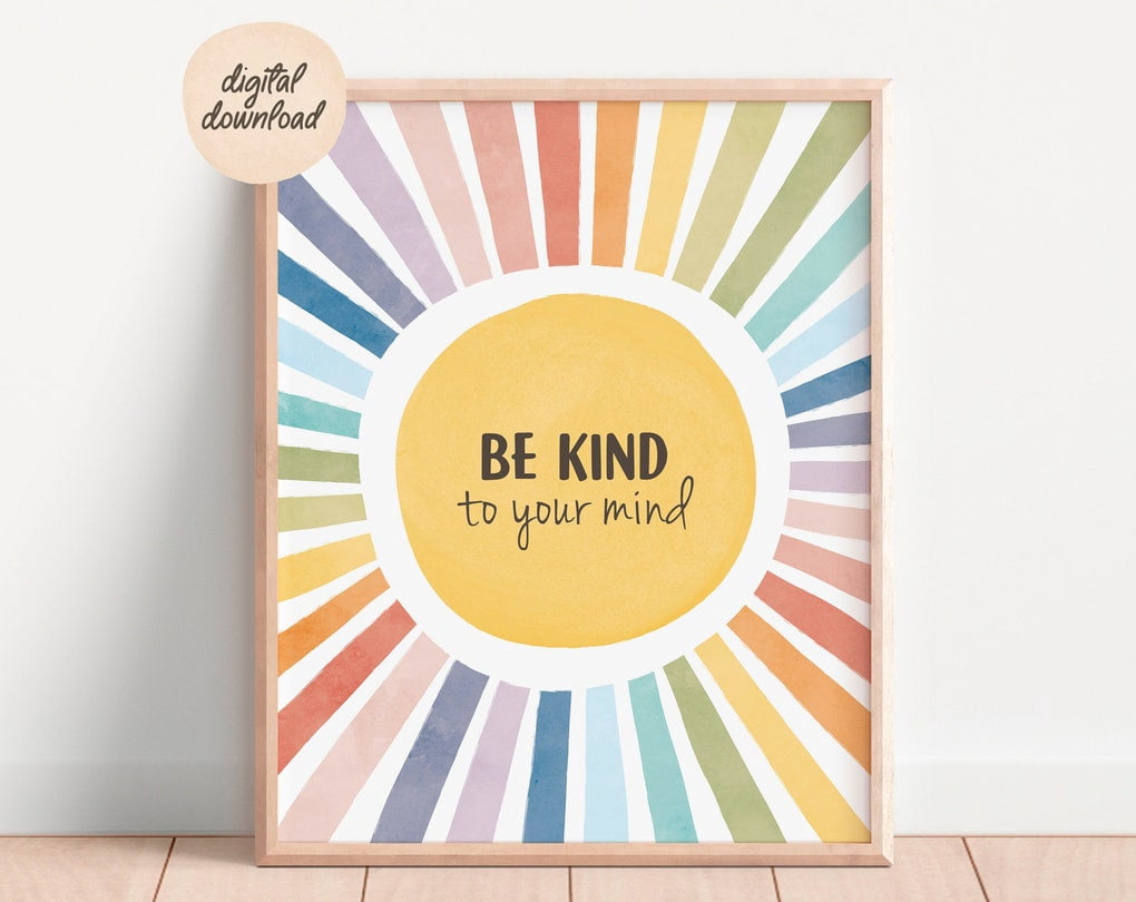 Mental Health Poster, Therapy Office Decor, Calming Corner, School ...