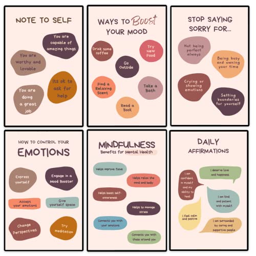 Mental Health Support Posters: Anxiety Therapy Motivation - Walmart.com