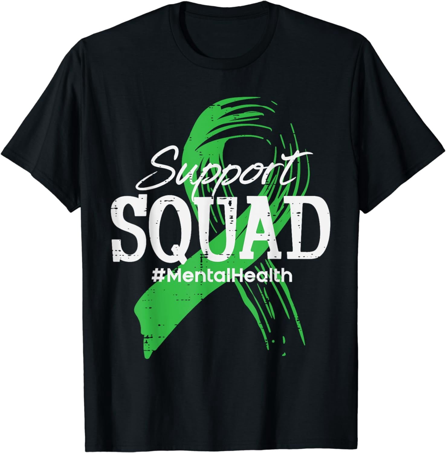 Mental Health Support Squad Ribbon Awareness Men Women Kids T-Shirt ...