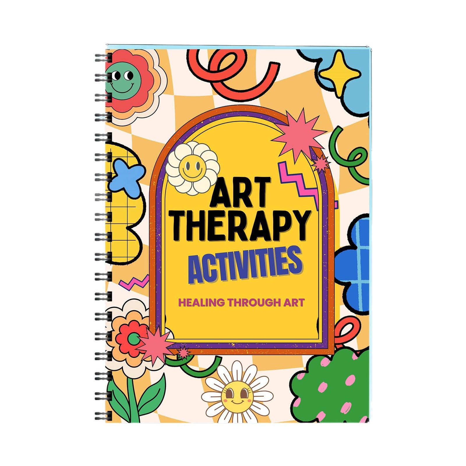 Mental Wellness Workbook Twin Coil Binding Journal Therapeutic Activity ...