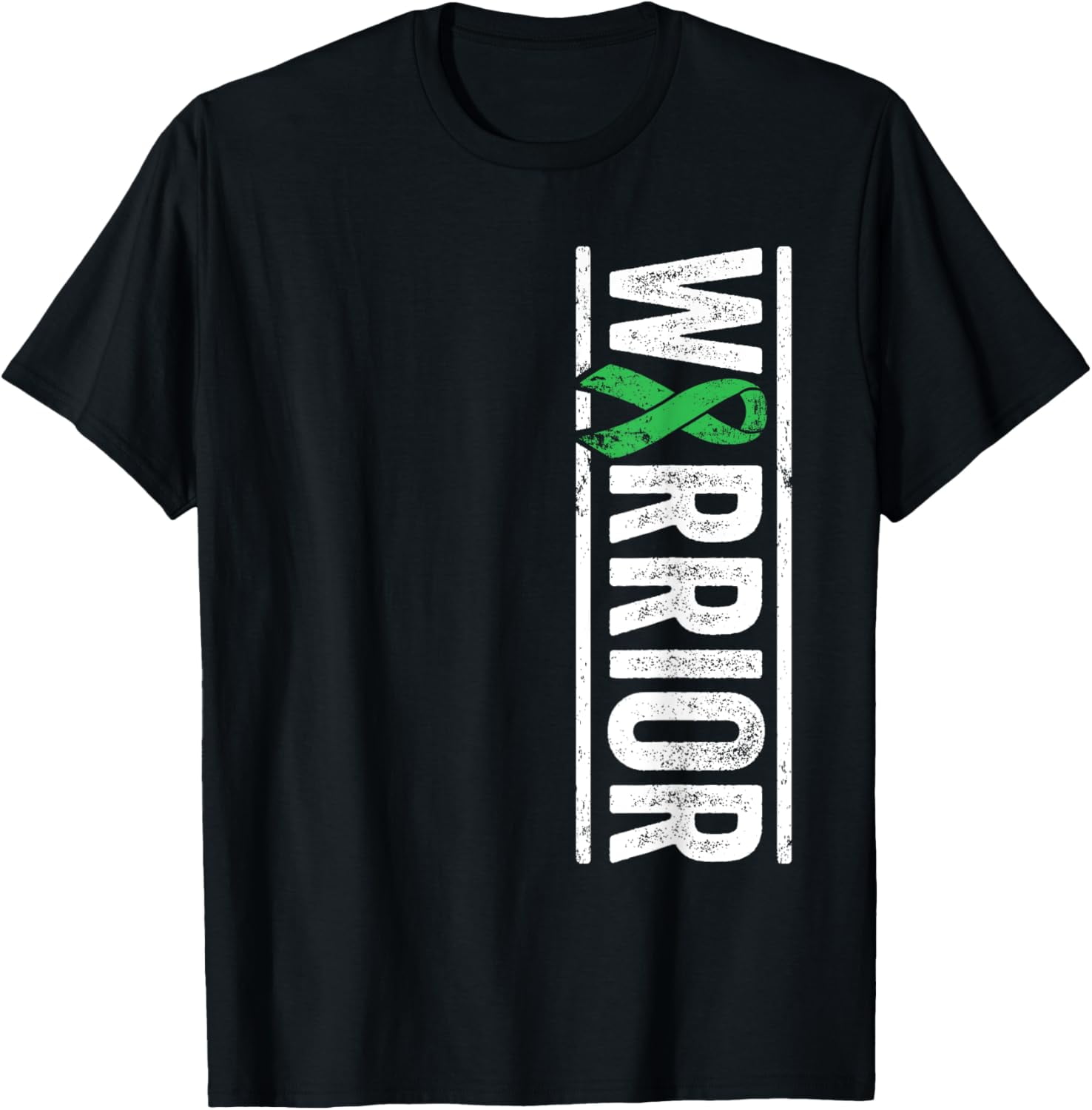 Mental Health Warrior Vertical Depression Awareness Ribbon T-Shirt ...