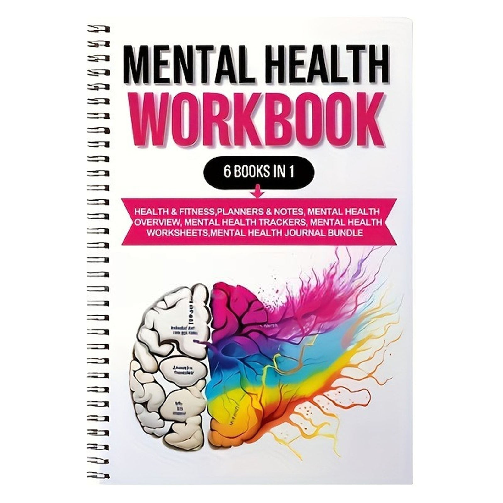 Mental Health Workbook (6 Books in 1): Health & Finess, Planners ...