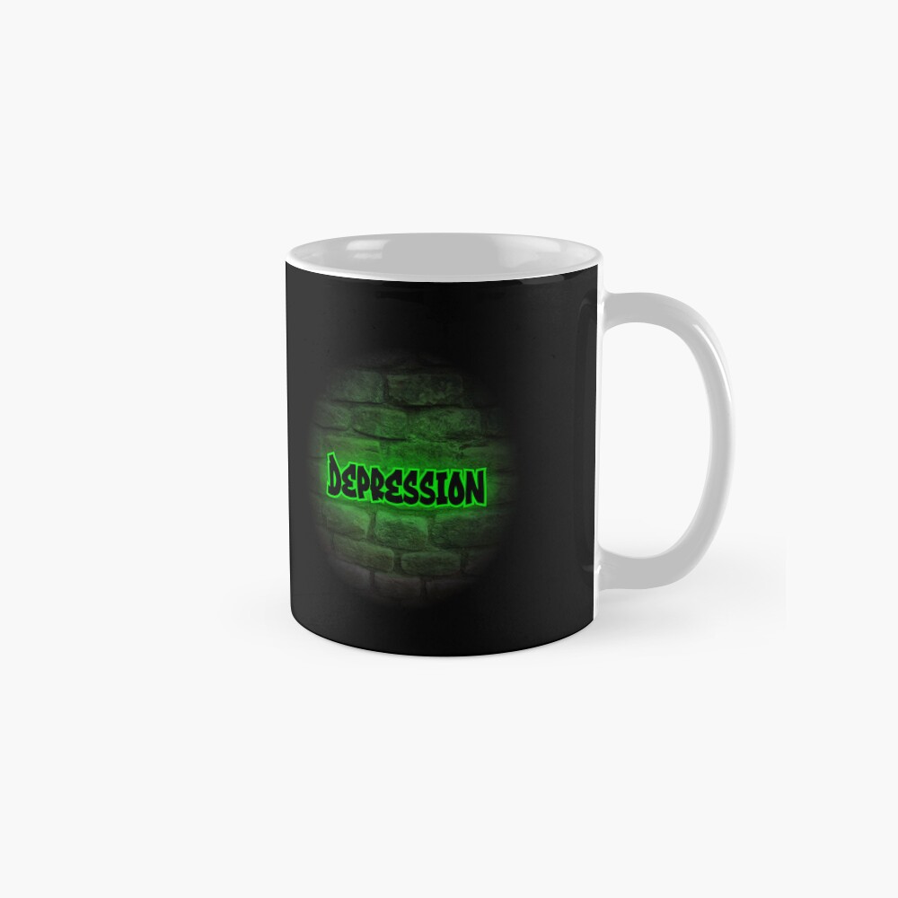 Mental health awareness Depression Neon Series Mug Classic Mug ...