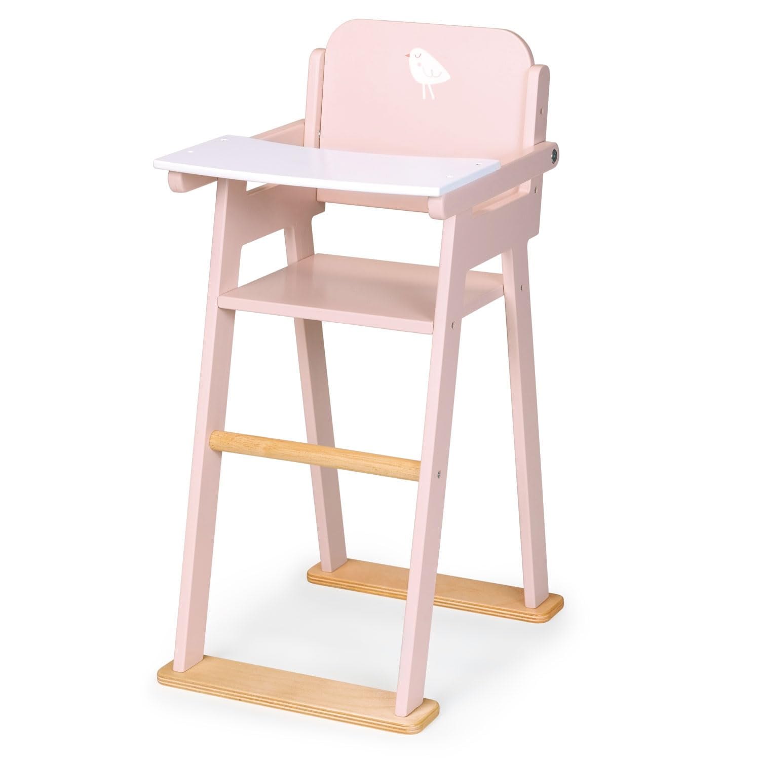 Mentari Baby Doll High Chair, Pink Wooden Feeding Furniture, Pretend ...