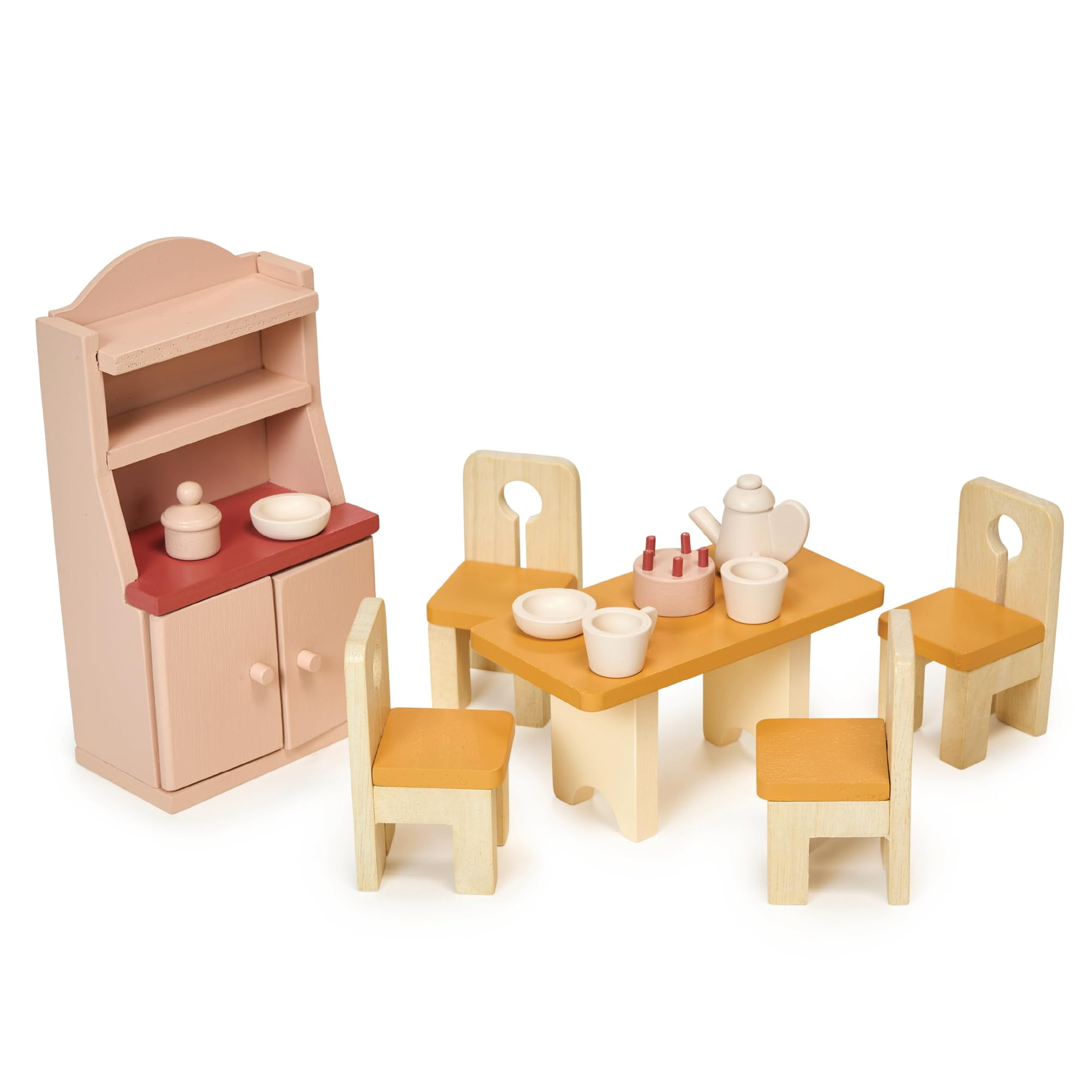 Mentari Toys - Dining Room - Wooden Dollhouse Furniture Set for ...