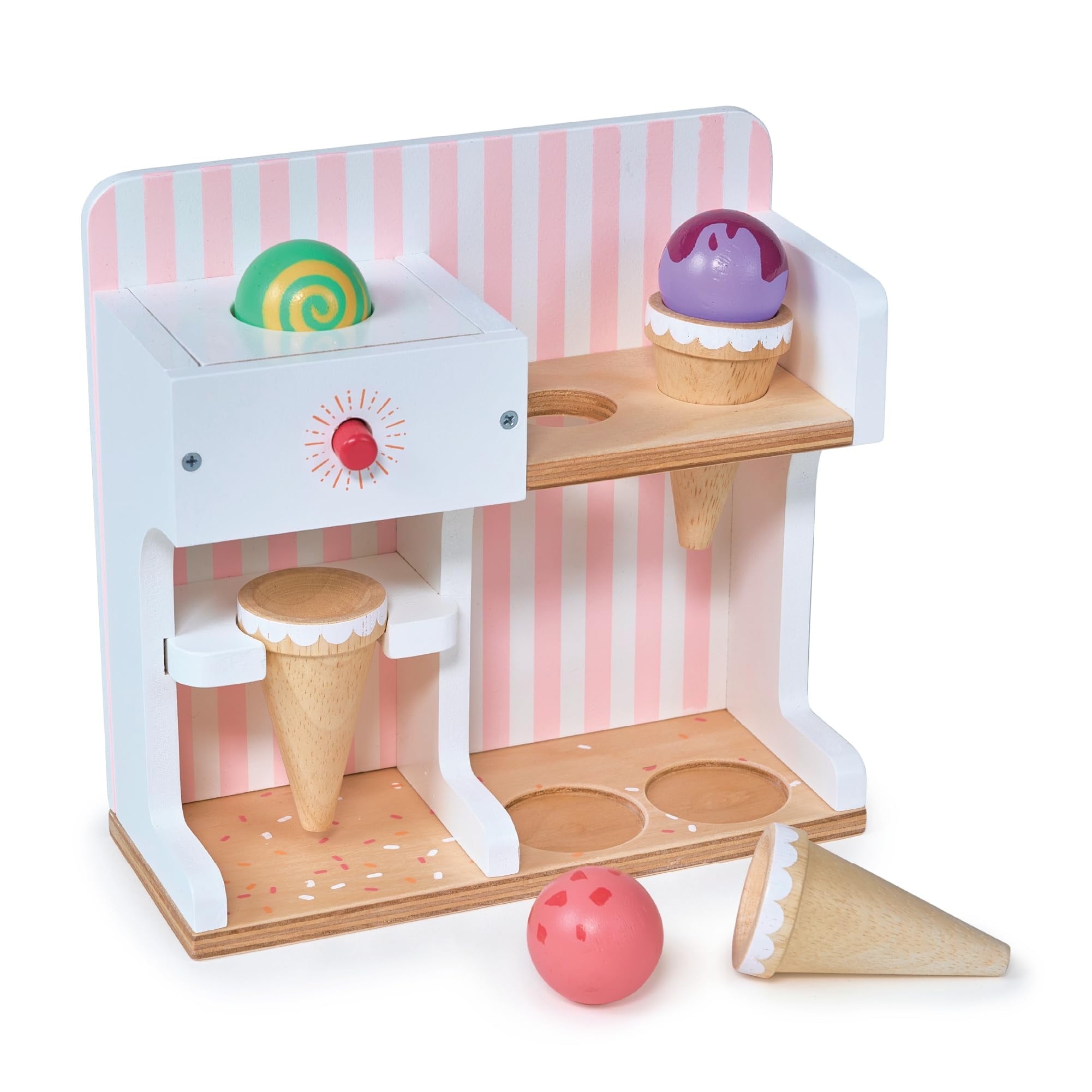 Mentari Toys - Ice Cream Kiosk - Wooden Mini Ice Cream Toy Shop ...