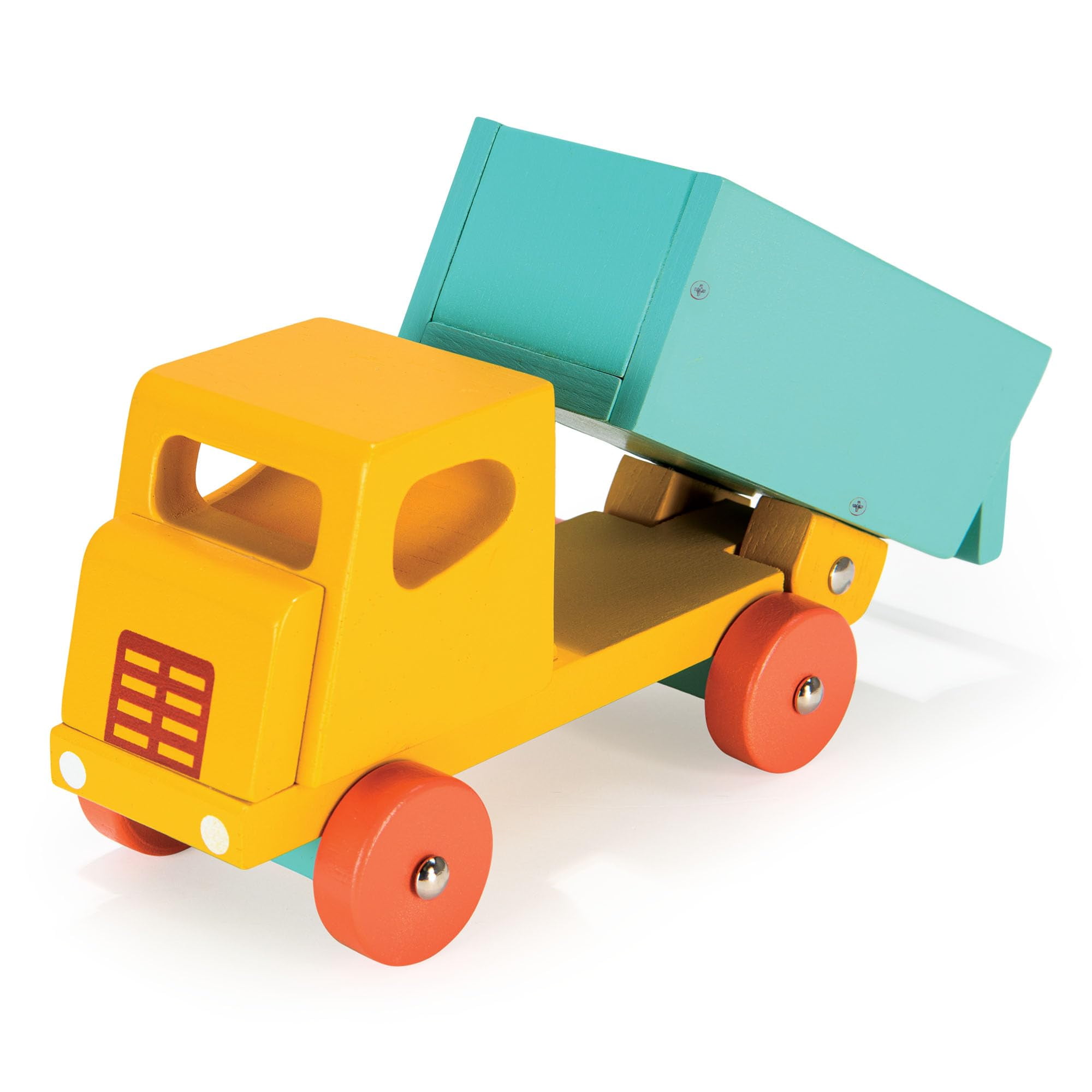 Mentari Toys - Yellow Lorry - Classic Wooden Toy Truck with Tipping ...