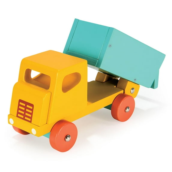 Mentari Toys - Yellow Lorry - Classic Wooden Toy Truck with Tipping ...