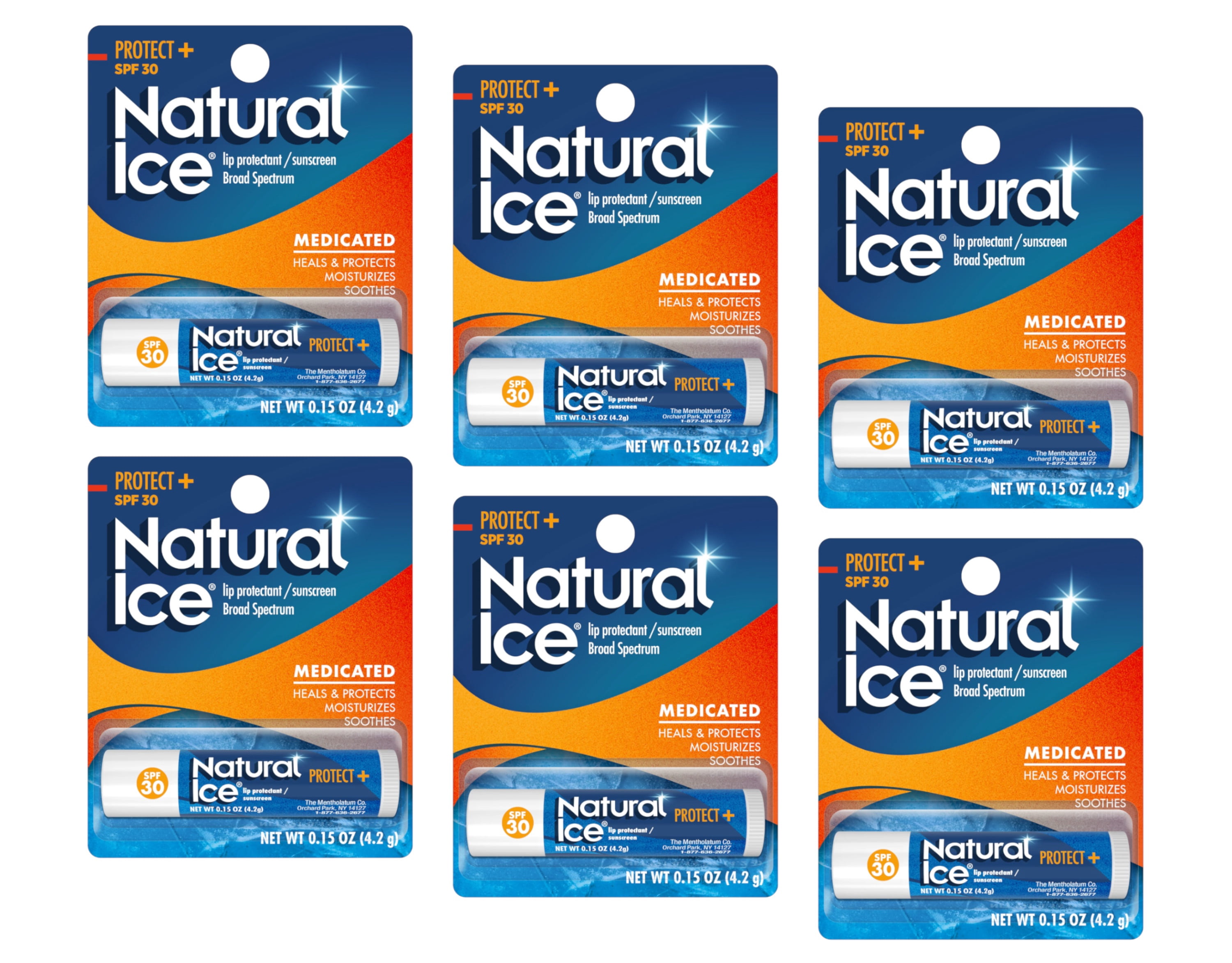 Mentholatum (R) Natural Ice (R) Sport Broad Spectrum SPF 30 Medicated ...