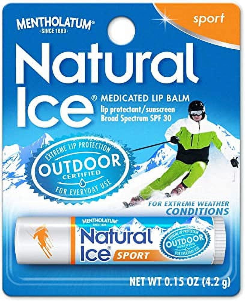Mentholatum (R) Natural Ice (R) Sport Broad Spectrum SPF 30 Medicated ...