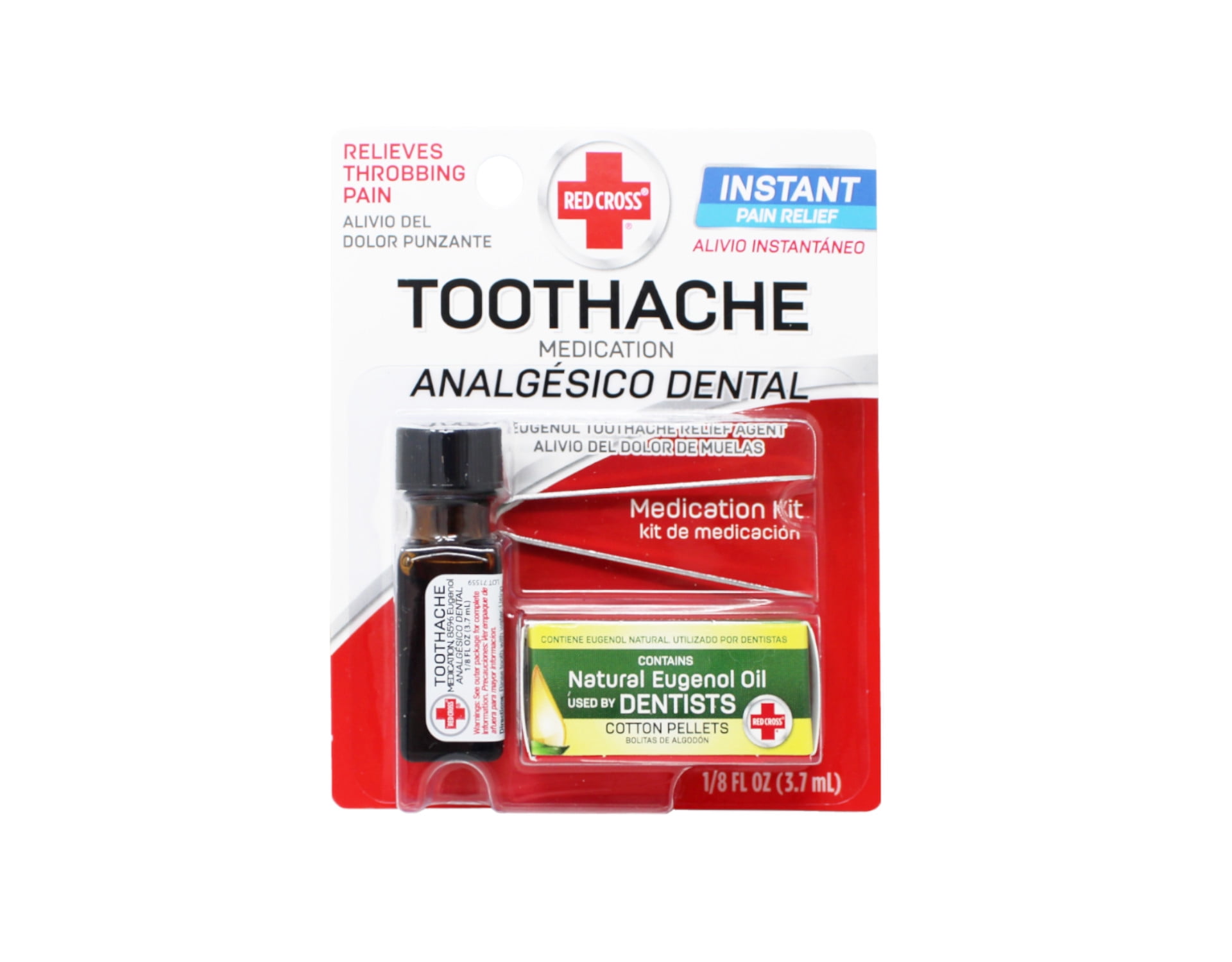 Mentholatum Red Cross Toothache Outfits 1/8 OZ Unflavored Pain Relief ...