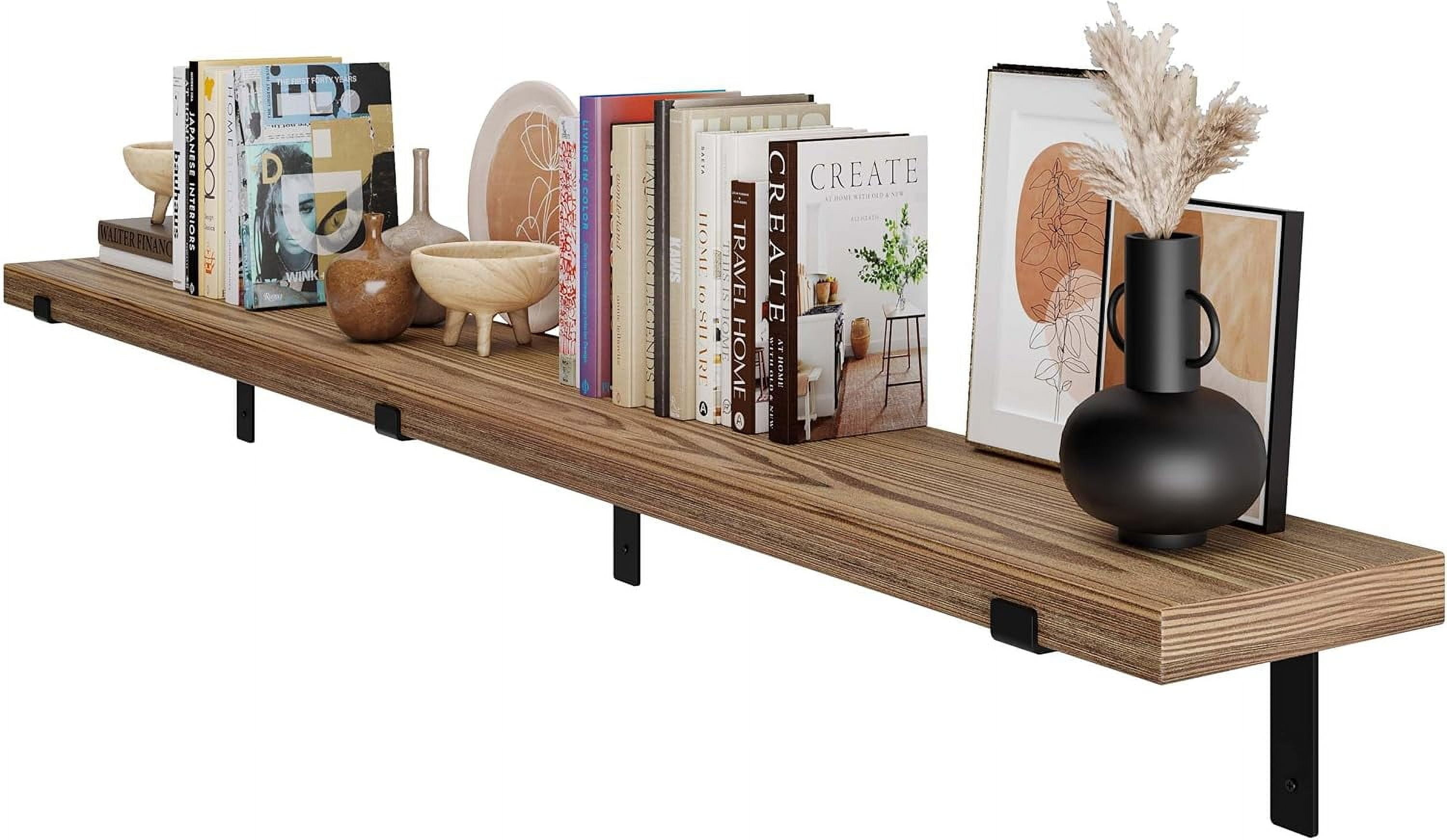 Menton 72 inch Long, 9.25" Deep for Wall Storage, Wall Bookshelf Living ...