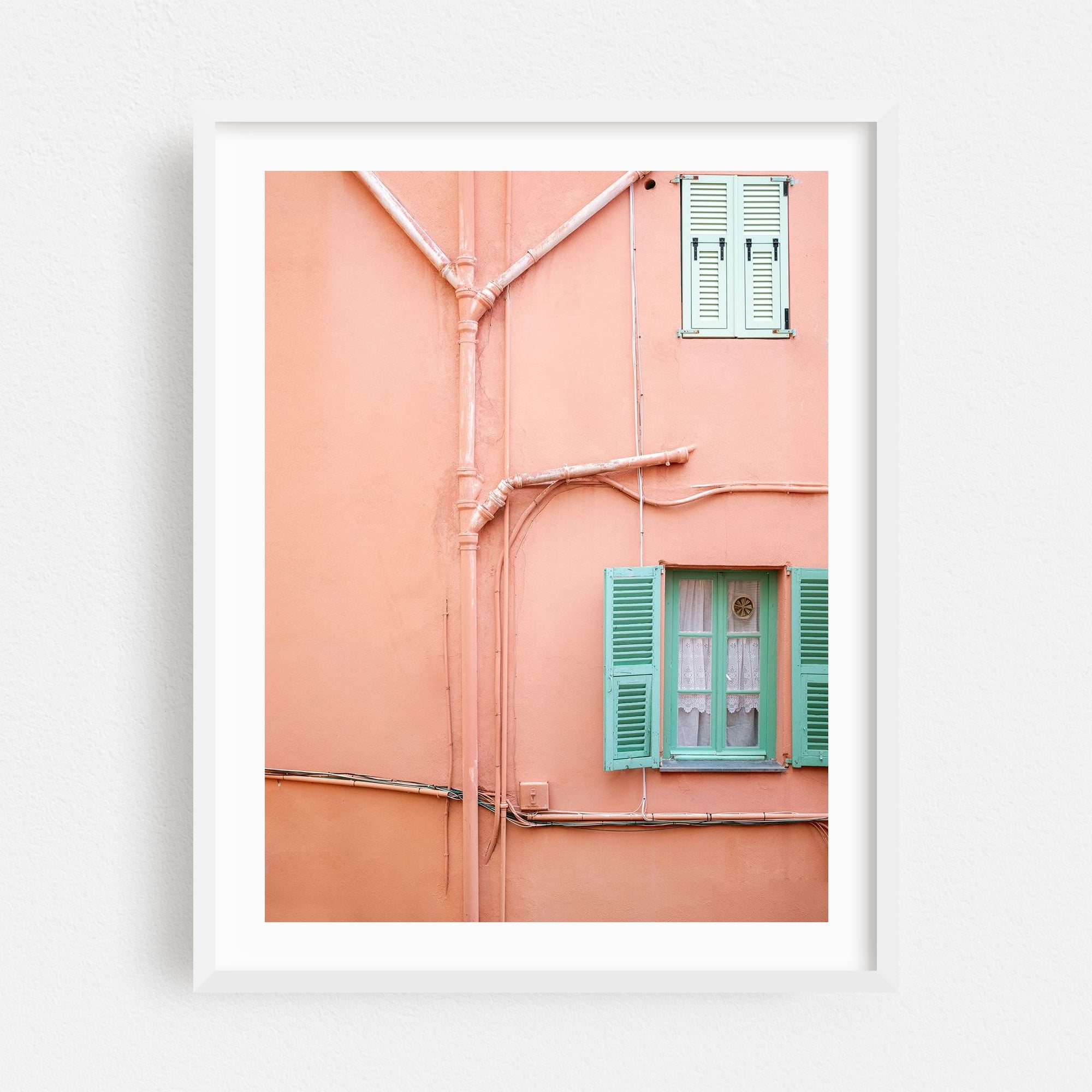 Menton Pastel Wall - French Riviera Travel Photography - Menton ...