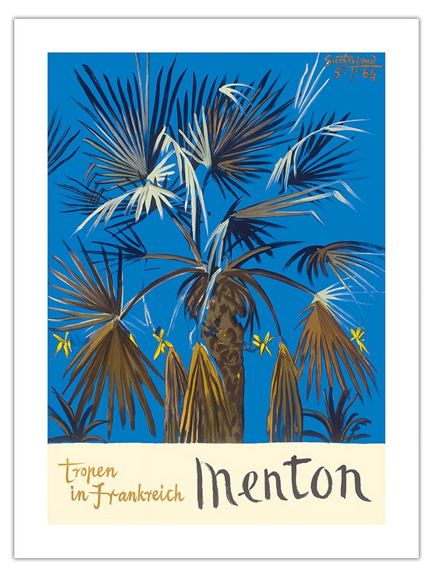Menton - Tropen in Frankreich (Tropics in France) - Palm Tree - Vintage ...