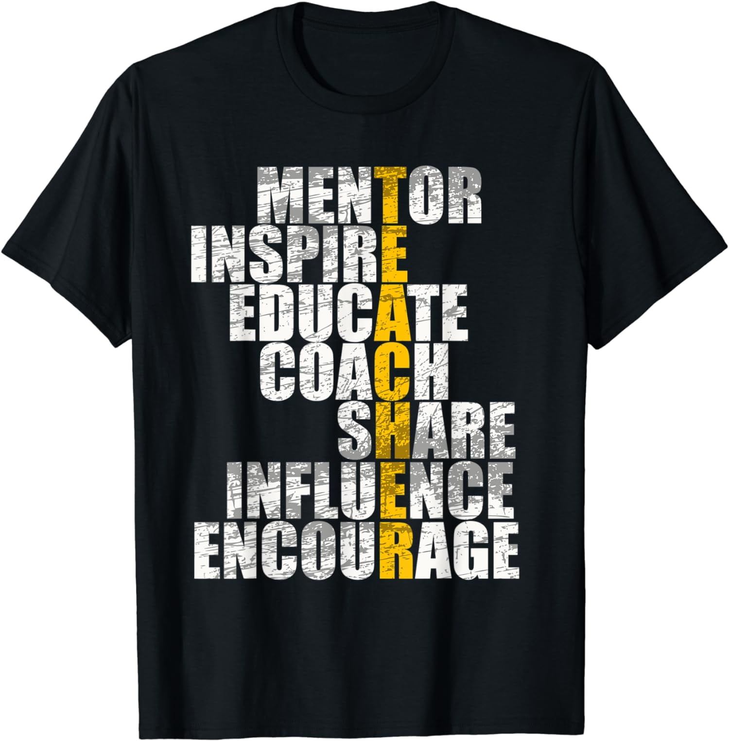 "Mentor Inspire Educate" Teacher Appreciation Gift T-Shirt - Walmart.com