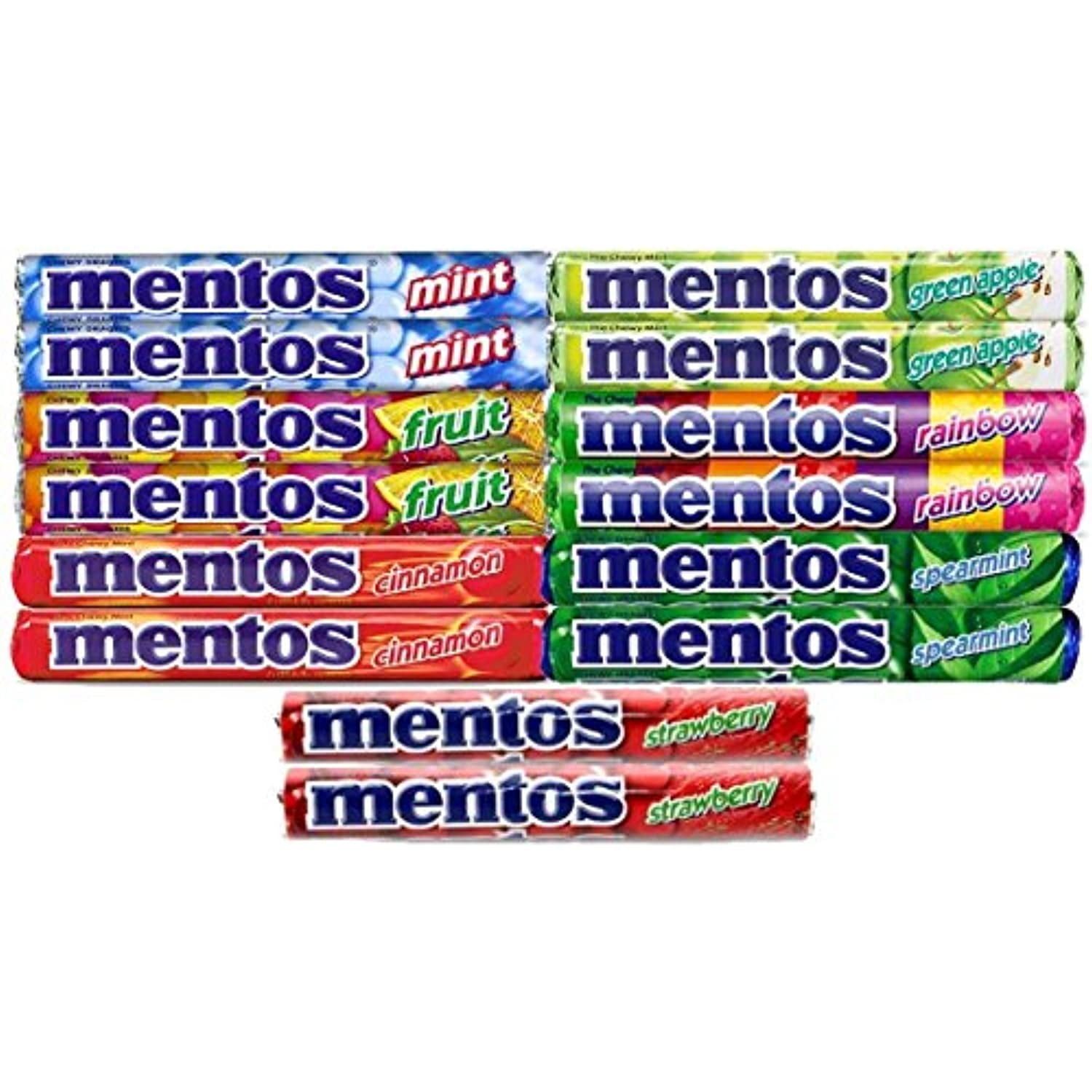 Mentos,(2 Of Each Flavor) The Chewy Mint Sampler/Bundle - Mint ...