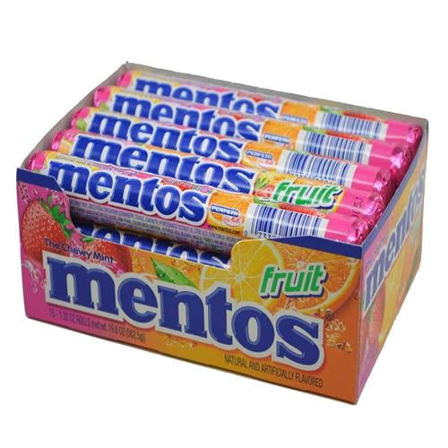 Mentos Chewy Candy, Mixed Fruit, 1.32Oz 15 Count Packaging May Vary ...