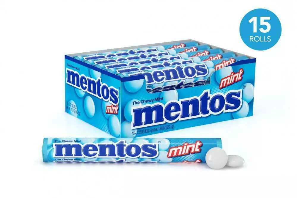 Mentos Chewy Mint Candy Roll - Office Kitchen Refreshment - Walmart ...