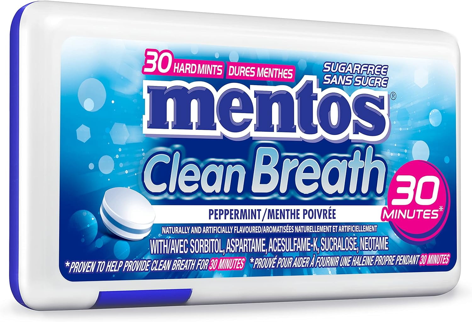 Mentos Clean Breath Mints, Peppermint, 30 pc/Pack of 12 - Walmart.com