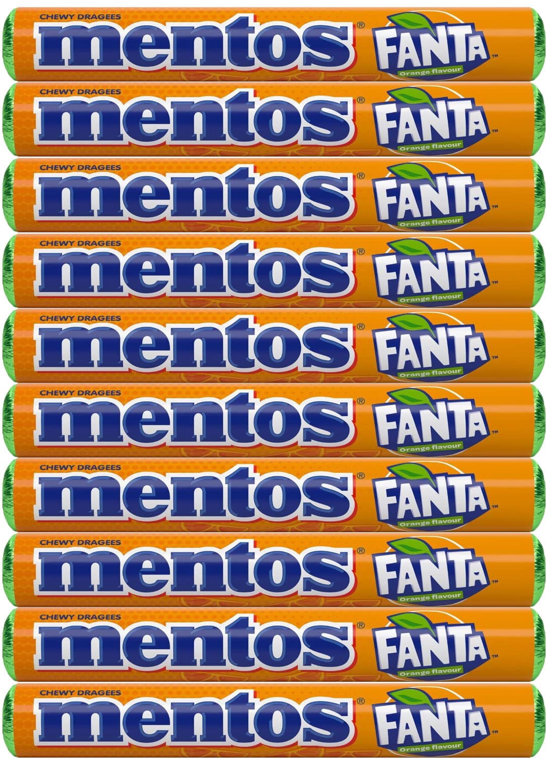Mentos Fanta Orange Flavored MFF30 Candy 10 x 37.5g - Walmart.com