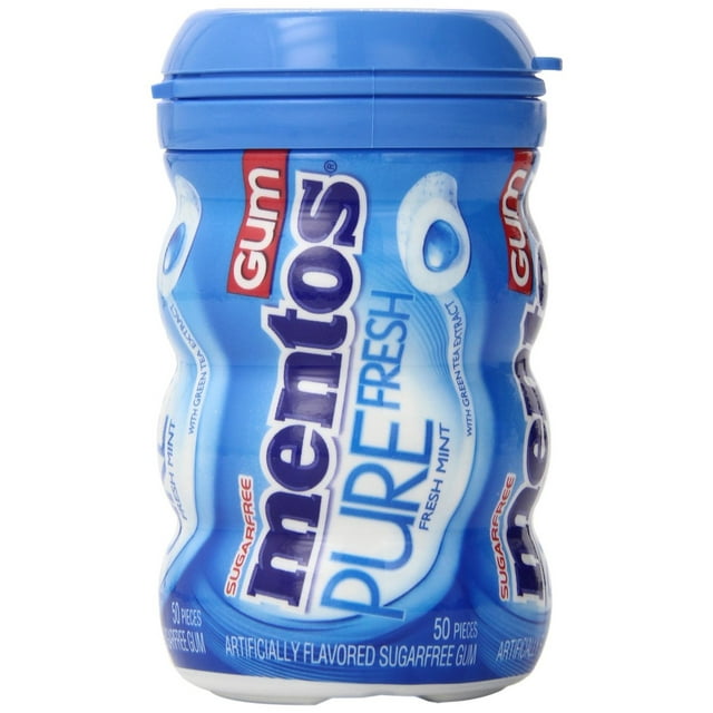 Mentos Pure Fresh Chewing Gum, Xylitol, Sugar Free, Fresh Mint, 200 Pieces - Walmart.com