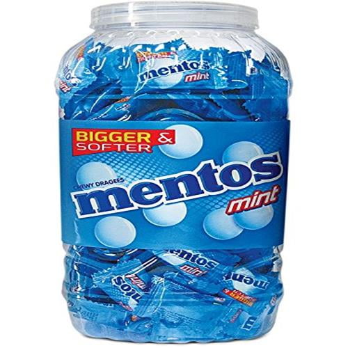 Mentos, Mint Flavor, Chewy Candy Jar, 540 G, 200 Pcs (Pack Of 1 ...