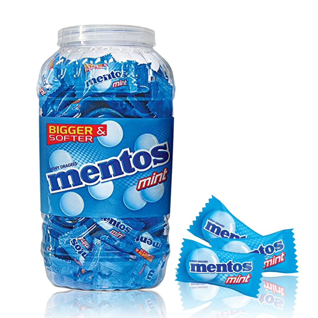 Mentos, Mint Flavour, Chewy Candy Jar, 540 g, 200 pc - Walmart.com