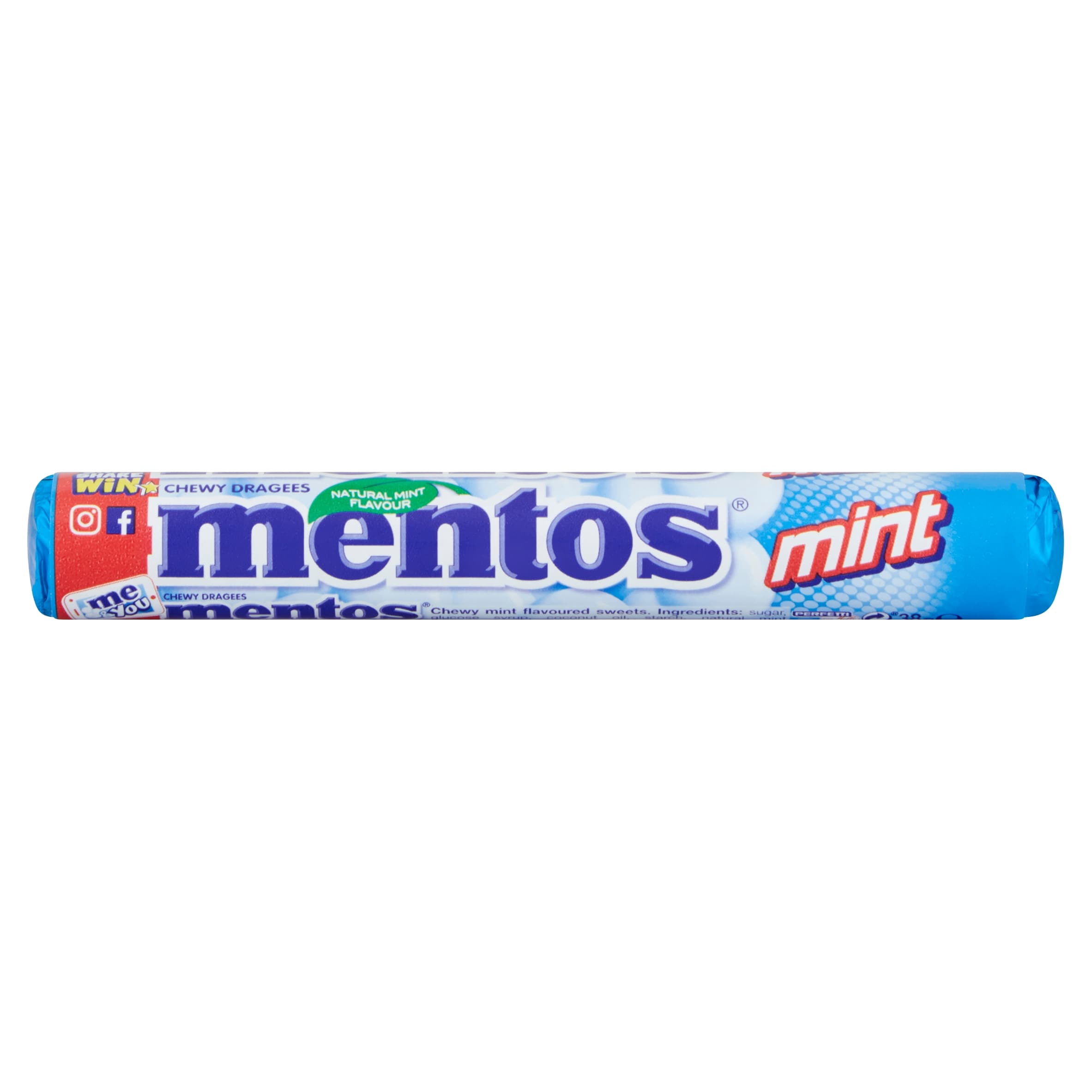 Mentos Mint Roll 38G, Imported from Britain - Walmart.com