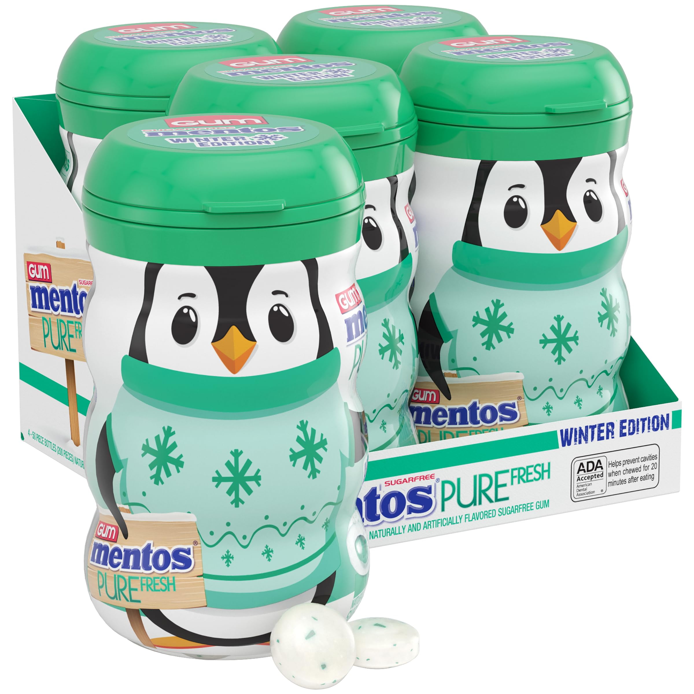 Mentos Pure Fresh Winter ESF27 Edition Sugar-Free Chewing Gum with ...