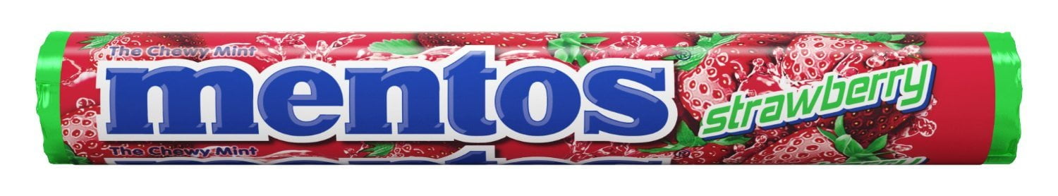 Mentos Strawberry Chewy Mints 1.32 oz (Pack of 5) - Walmart.com