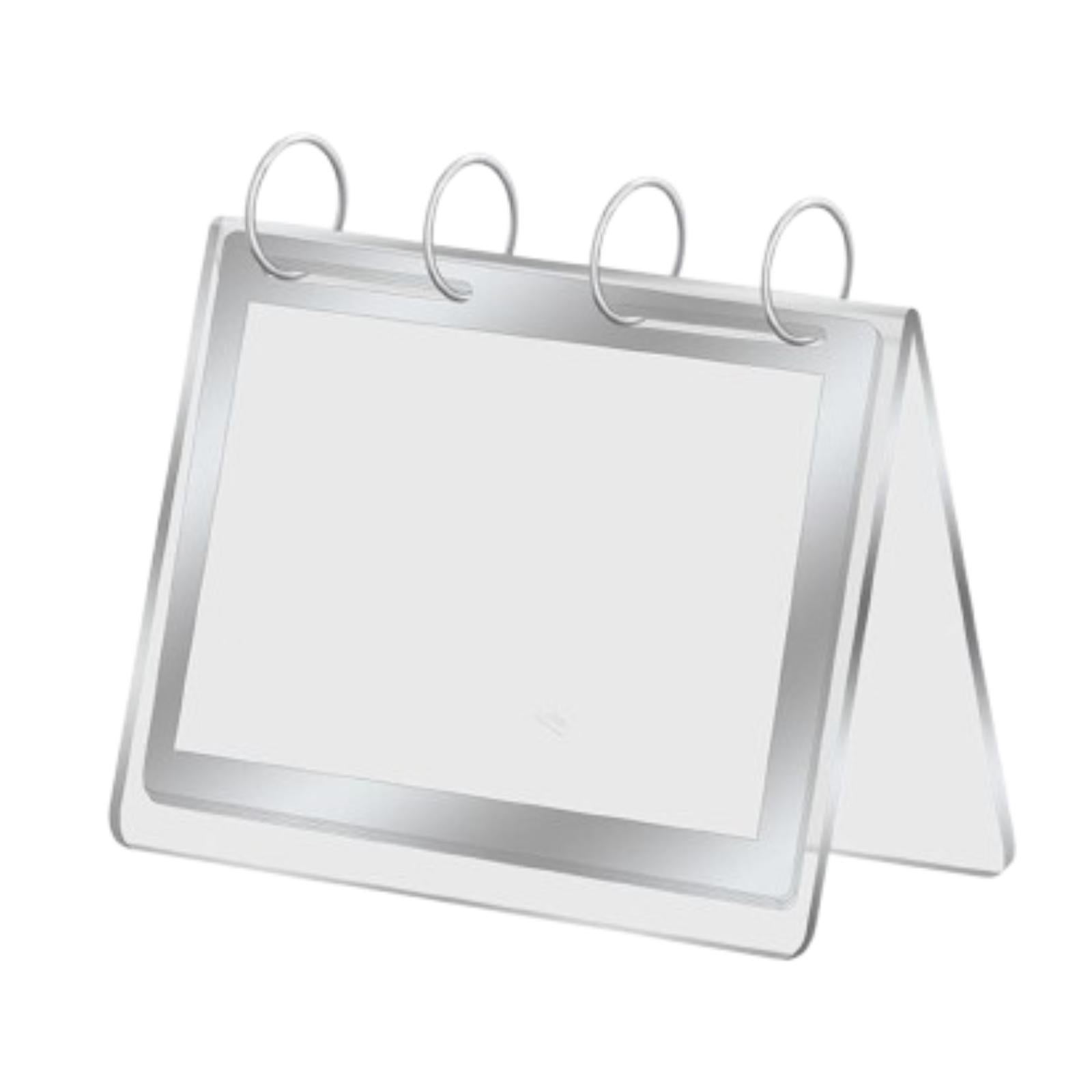 Menu Display Stand Multi Page Flip Display Card Double Sided PVC ...