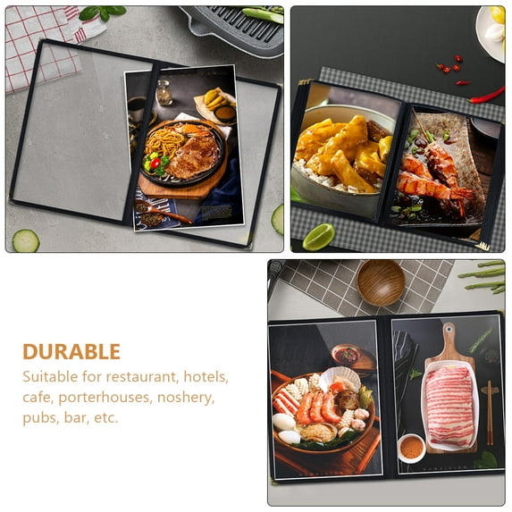 Menu Folder,Restaurant Menu Covers Book Transparent A4 Menu Covers ...
