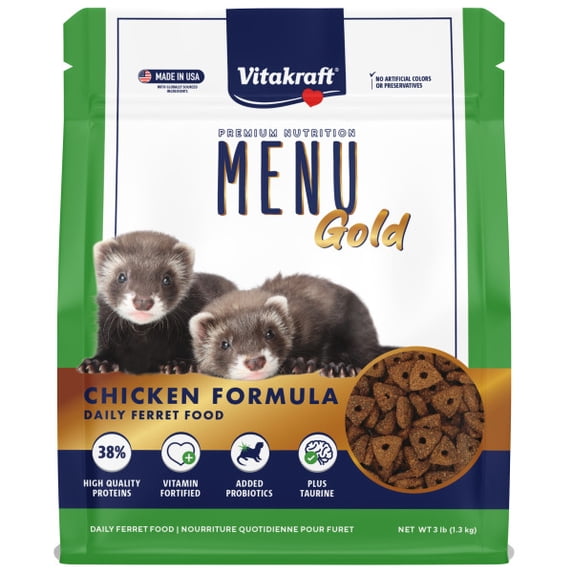Menu Gold Ferret Diet, 3 lb - Walmart.com