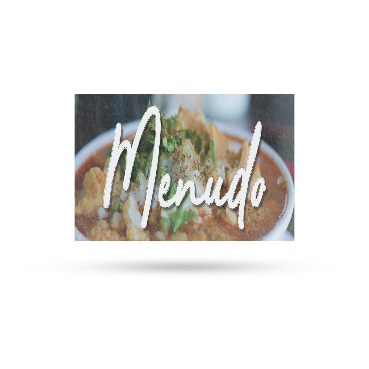 Menudo Vinyl Decal 12 Inch x 16 Inch Weatherproof Heavy-Duty Adhesive ...