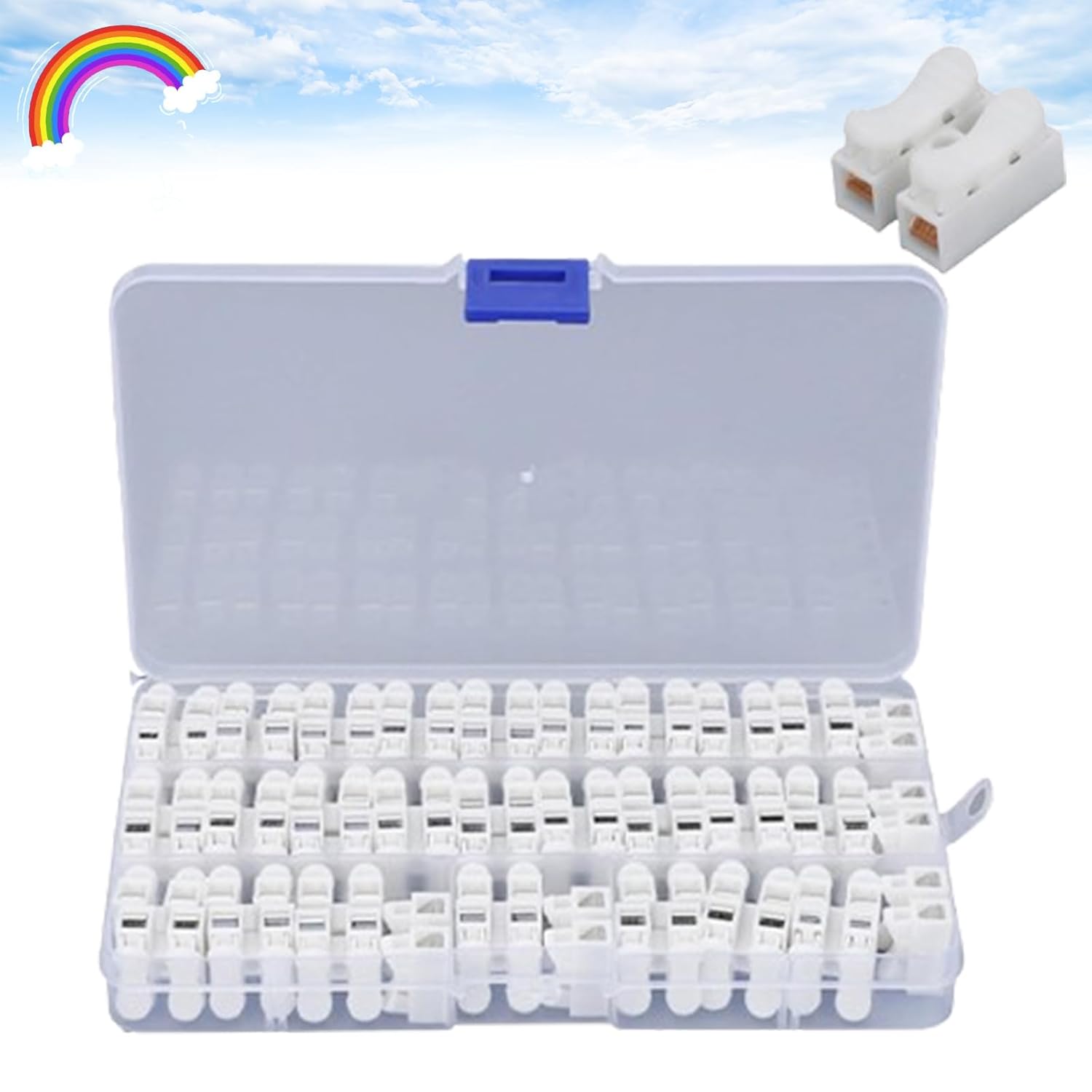 Meonsopoli Push Wire Connectors, Push Quick Wire Cable Connector ...