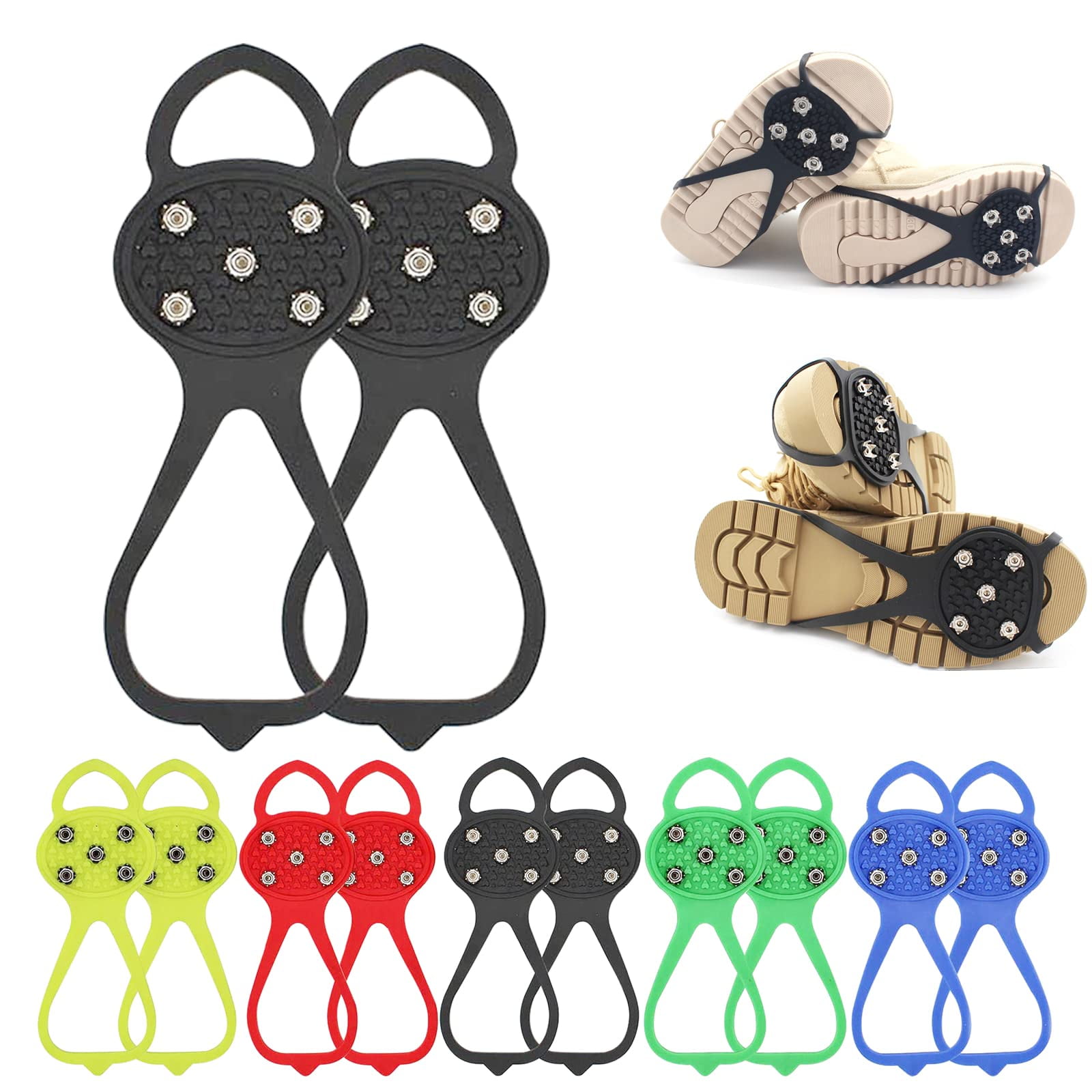 Meottam 1 Pair Non-Slip Gripper Spikes for Kids, Upgraded Spikes Non ...