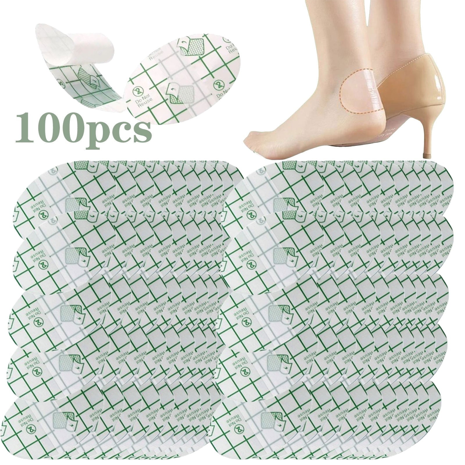 Meottam 100 Pieces Self Adhesive Invisible Heel Anti-Wear Sticker ...